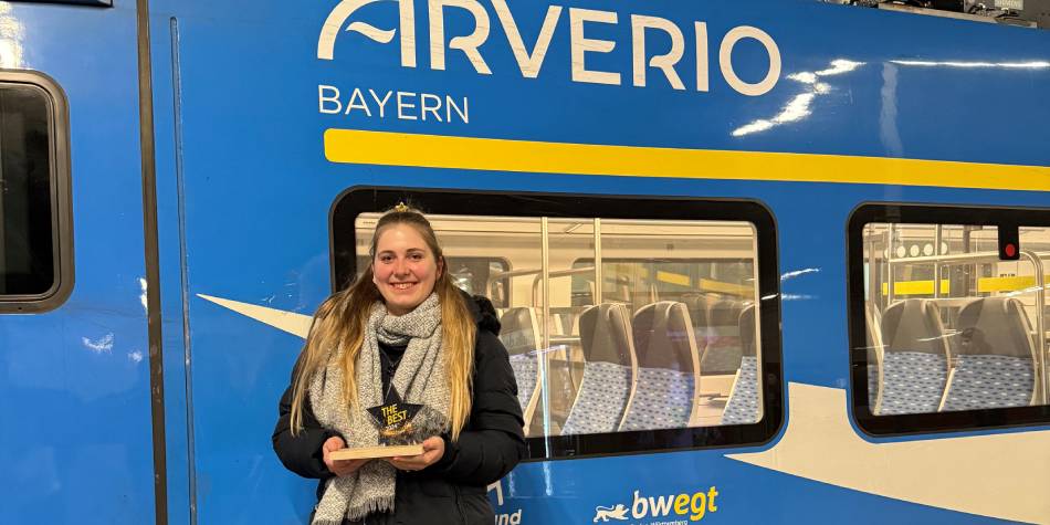 Auszeichnung für Arverio-Lokführerin | Arverio Baden-Württemberg